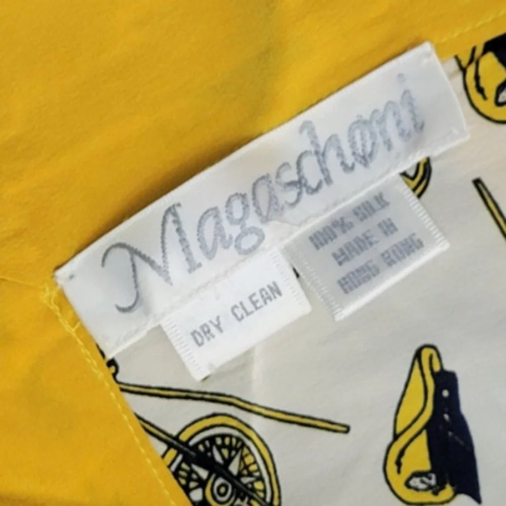 Magaschoni | Accessories | Magaschoni Silk Scarf Compass Captain Hat ...